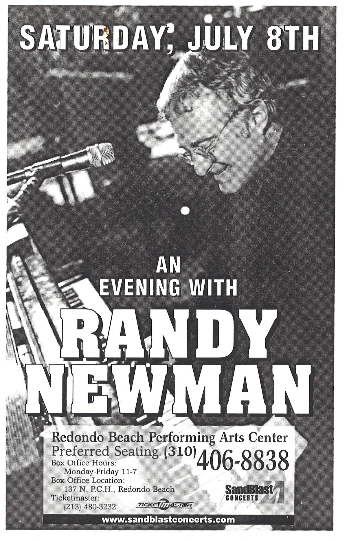 July 8, 1999 Performing Arts Center, Redondo Beach, CA | Concerts Wiki ...
