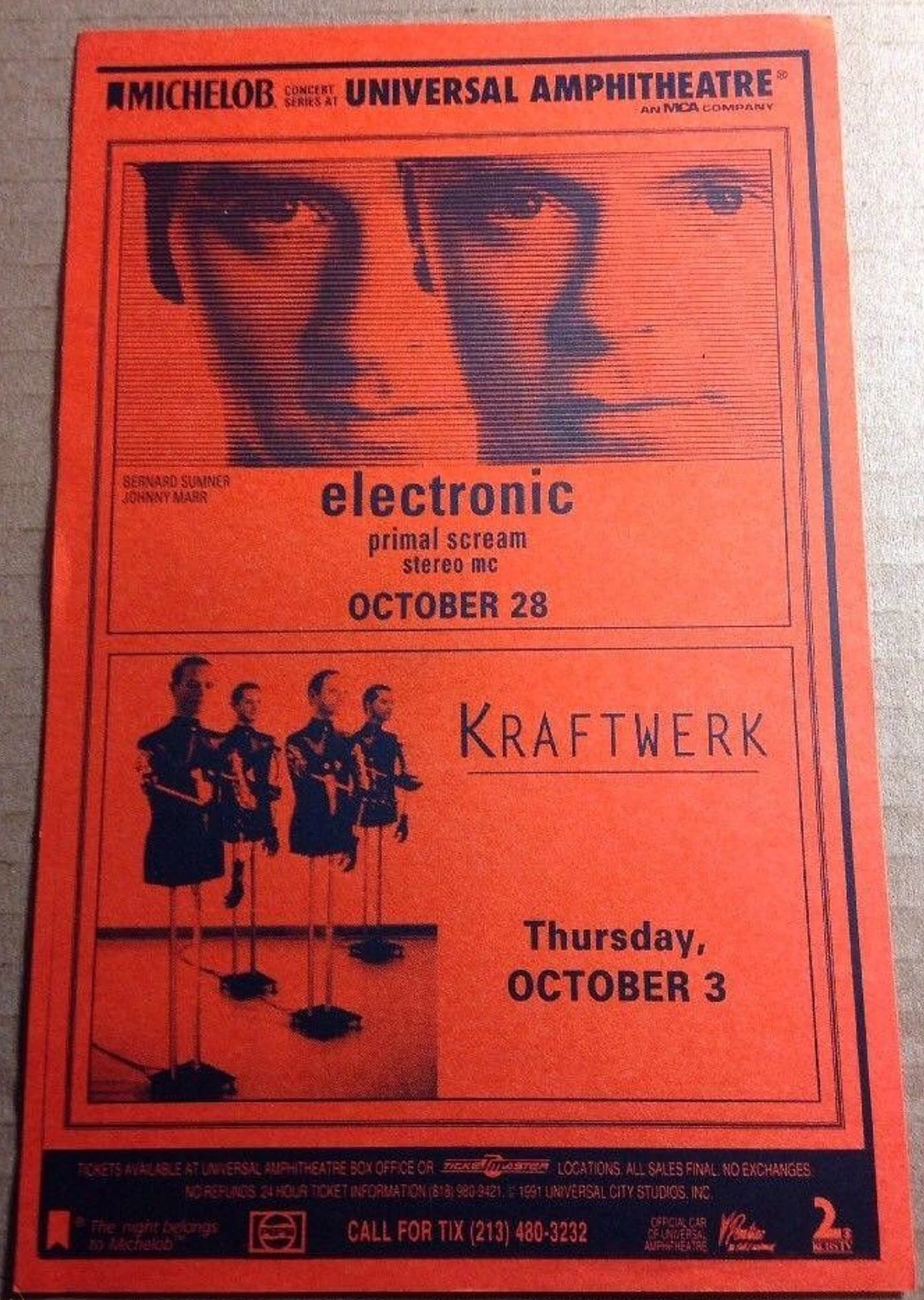 October 3, 1991 Universal Amphitheatre, Los Angeles, CA | Concerts Wiki ...