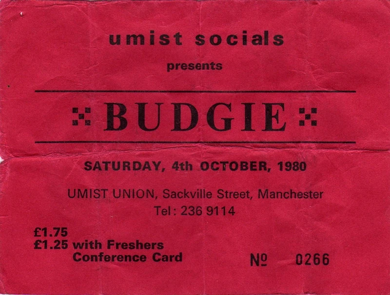 October 4, 1980 UMIST Union, Manchester, ENG | Concerts Wiki | Fandom