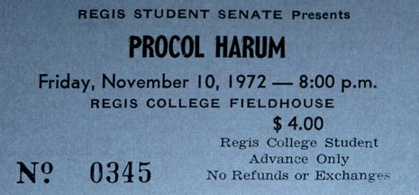 November 10, 1972 Regis College Fieldhouse, Denver, CO | Concerts Wiki ...