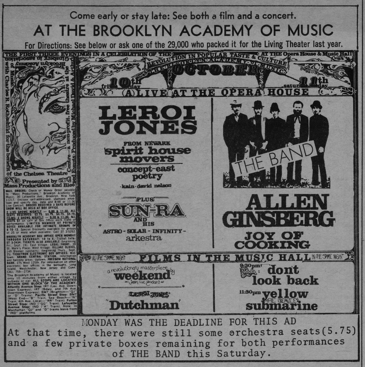October 11, 1969 Opera House, Brooklyn, NY | Concerts Wiki | Fandom