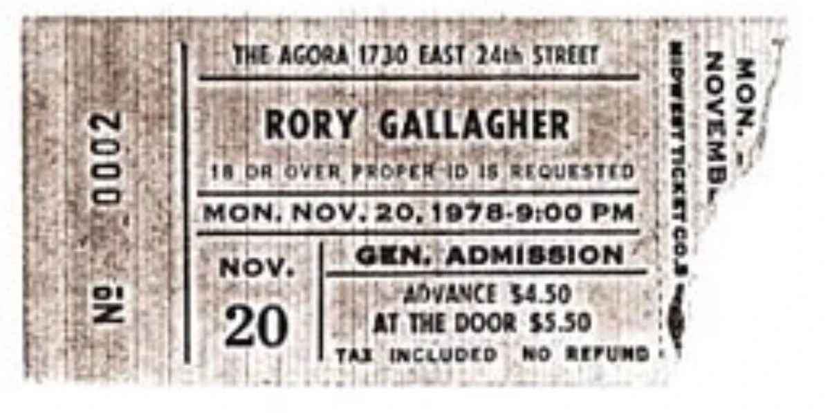 November 20, 1978 Agora Theatre, Cleveland, OH | Concerts Wiki | Fandom