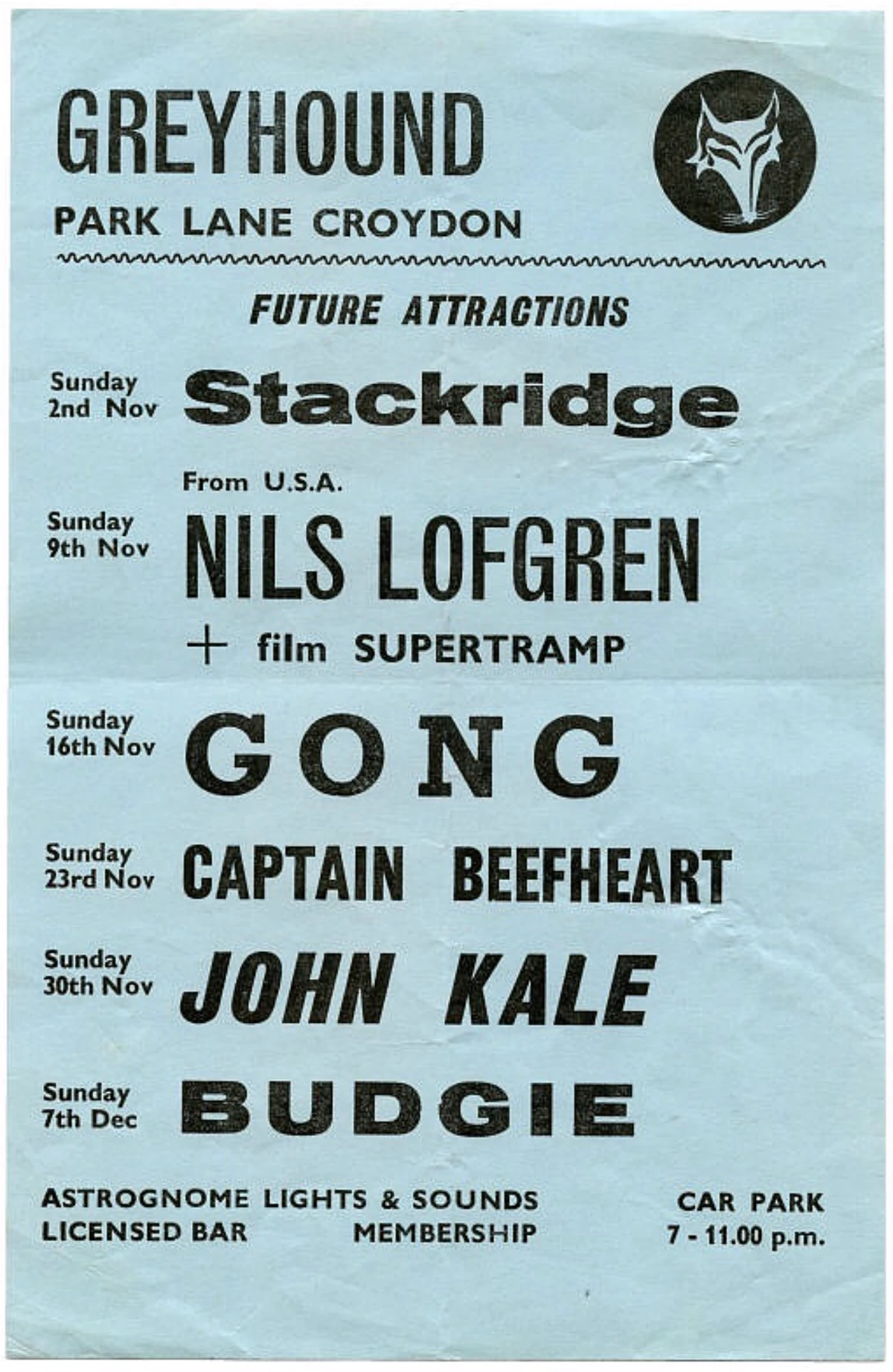 November 23, 1975 Fox At Greyhound, Croydon, ENG | Concerts Wiki | Fandom