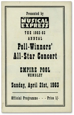 NME Poll Winners Concert 1963 | Concerts Wiki | Fandom
