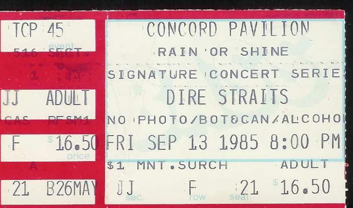 September 13-14, 1985 Concord Pavilion, San Francisco, CA | Concerts ...