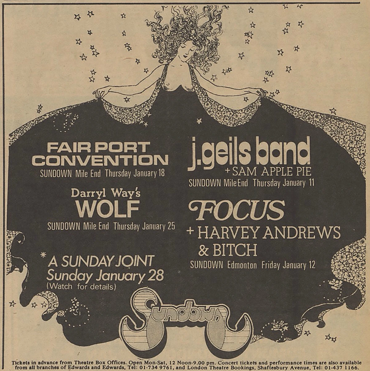 January 12, 1973 Edmonton Sundown, London, ENG | Concerts Wiki | Fandom