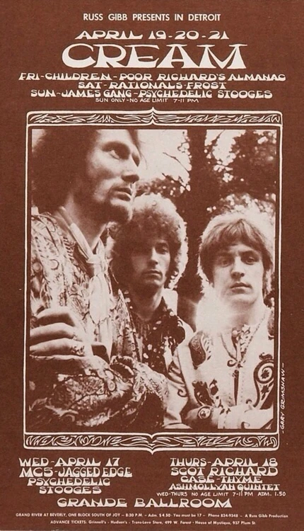 April 17, 1968 Grande Ballroom, Detroit, MI | Concerts Wiki | Fandom