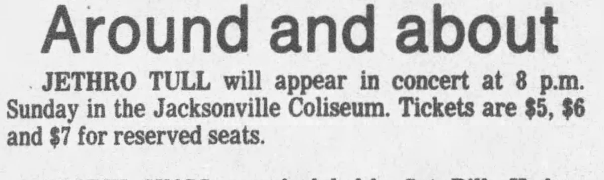 August 31, 1975 Coliseum, Jacksonville, FL | Concerts Wiki | Fandom