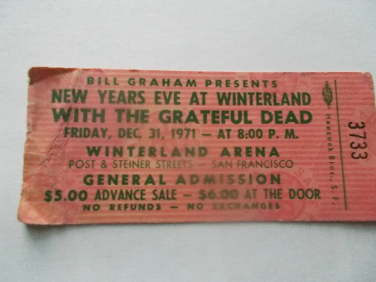 December 31, 1971 Winterland, San Francisco, CA | Concerts Wiki | Fandom