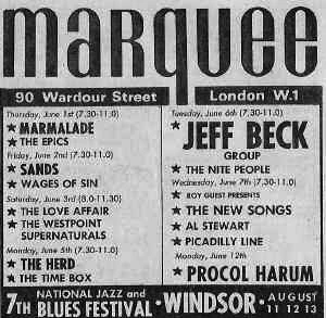 June 6, 1967 Marquee, London, ENG | Concerts Wiki | Fandom