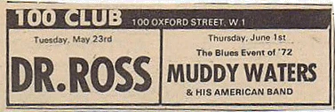 June 1, 1972 100 Club, London, ENG | Concerts Wiki | Fandom