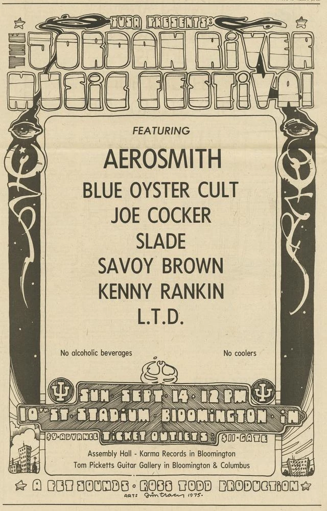 September 14, 1975 Tenth Street Stadium, Bloomington, IN | Concerts ...