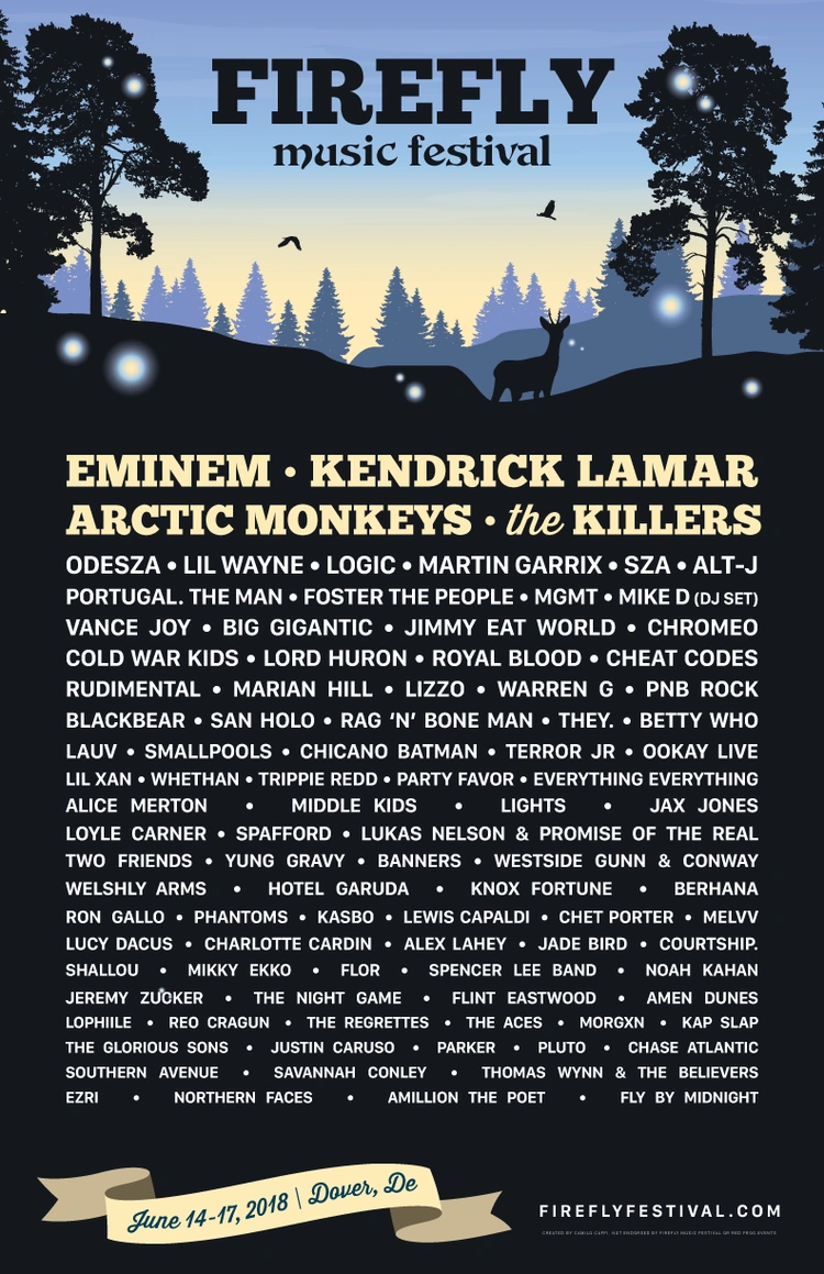 Firefly Music Festival Poster