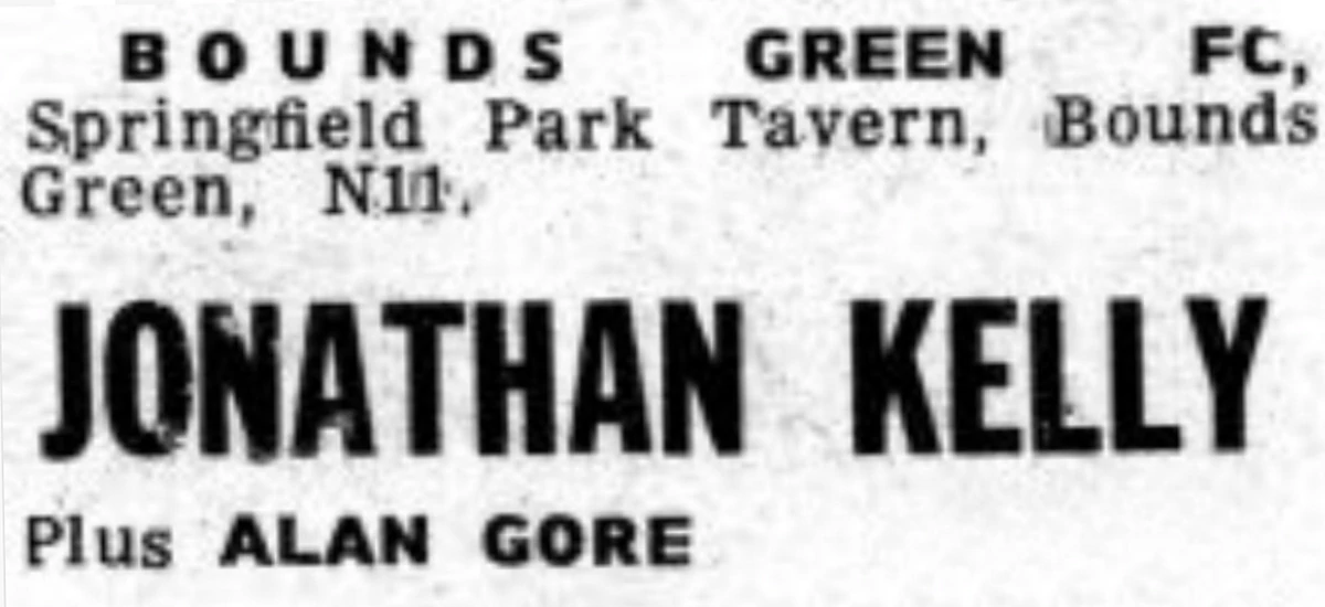 June 4, 1972 Springfield Tavern Bounds Green, London, ENG | Concerts ...