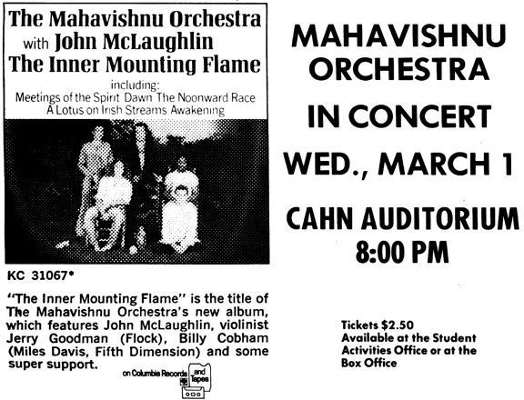 March 1, 1972 Cahn Auditorium, Northwestern University, Evanston, IL ...
