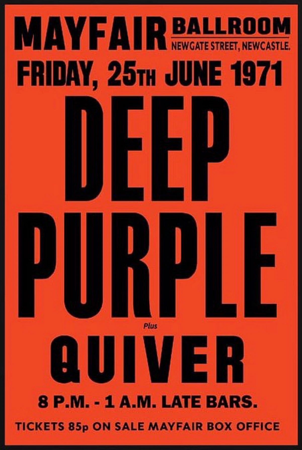 June 25, 1971 Mayfair Ballroom, Newcastle, ENG | Concerts Wiki | Fandom