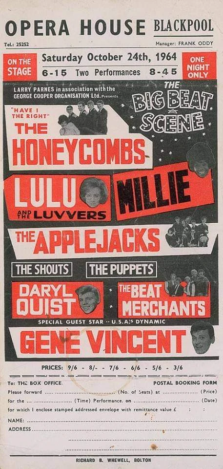 October 24, 1964 Opera House, Blackpool, ENG | Concerts Wiki | Fandom