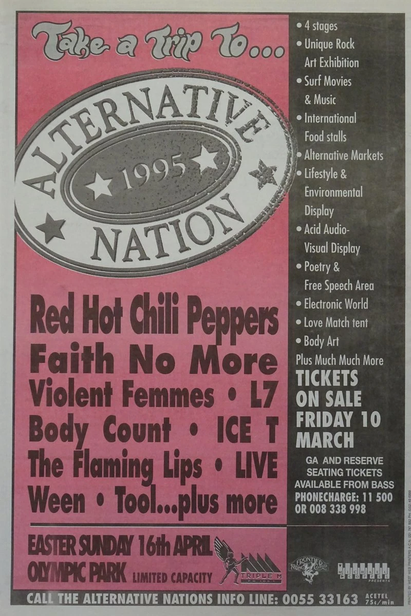 April 16, 1995 Olympic Park, Melbourne, AUS | Concerts Wiki | Fandom