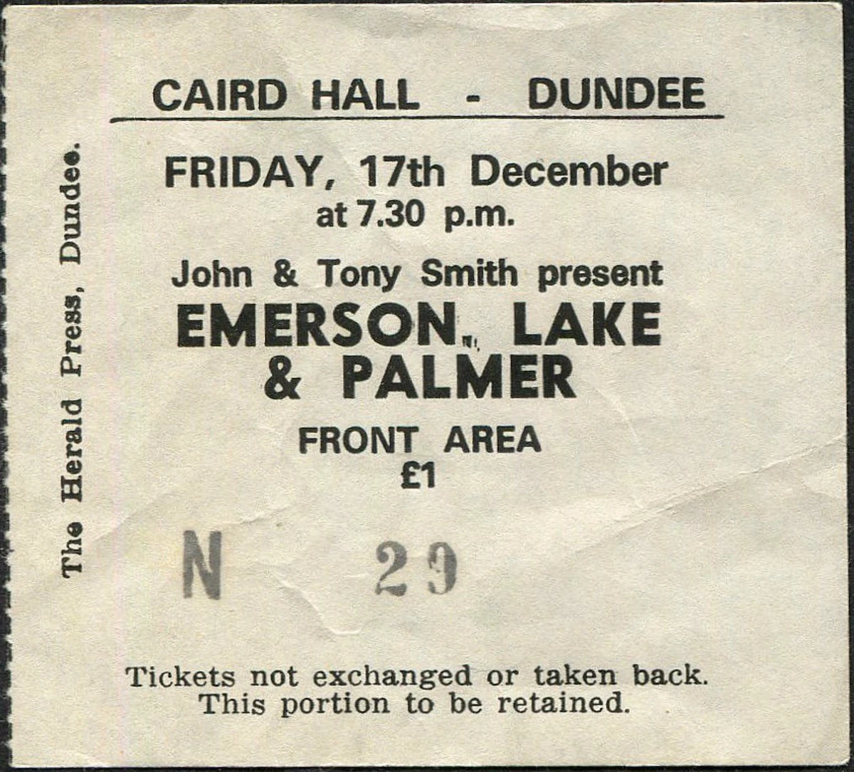 December 17, 1971 Caird Hall, Dundee, SCOT | Concerts Wiki | Fandom