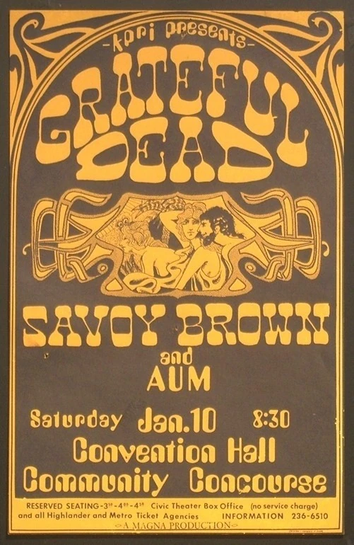 January 10, 1970 Community Concourse Convention Hall, San Diego, CA ...