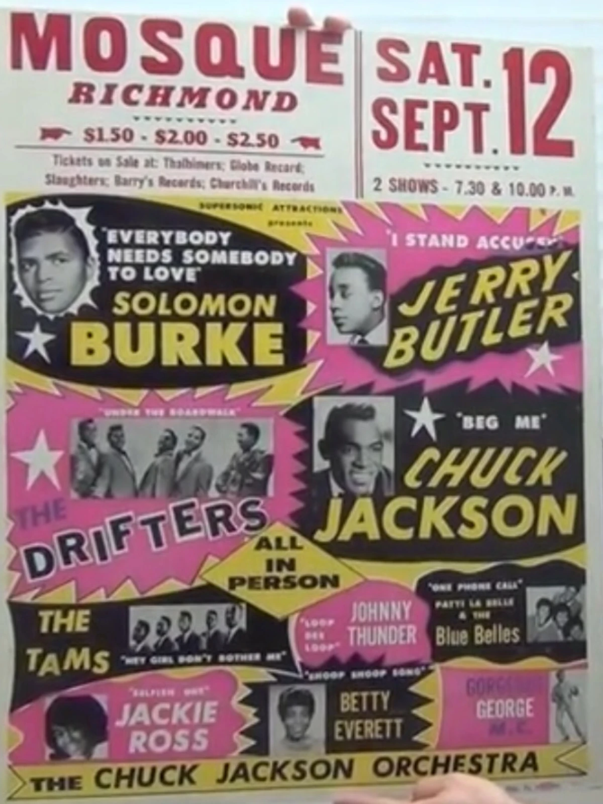 September 12, 1964 Mosque, Richmond, VA | Concerts Wiki | Fandom