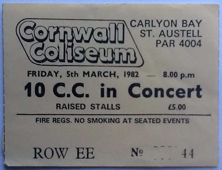 March 5, 1982 Cornwall Coliseum, St Austell, ENG | Concerts Wiki | Fandom