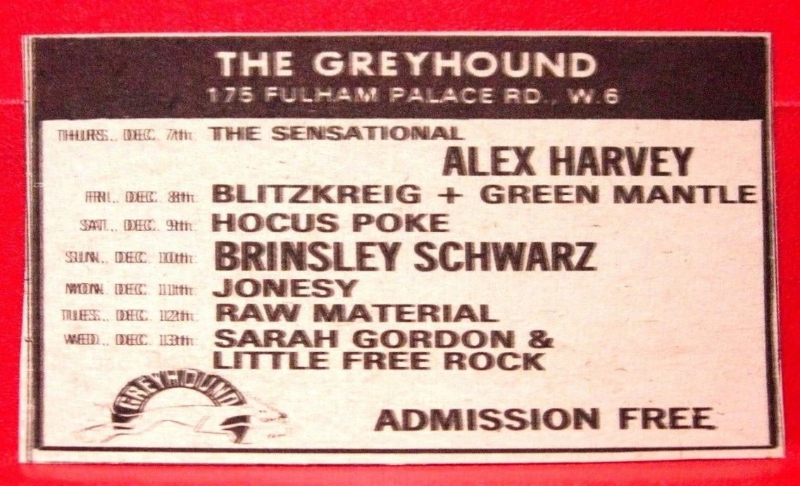 December 7, 1972 Fulham Greyhound, London, ENG | Concerts Wiki | Fandom