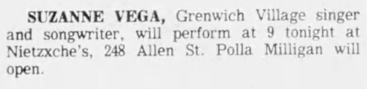December 12, 1983 Nietzsche's, Buffalo, NY | Concerts Wiki | Fandom