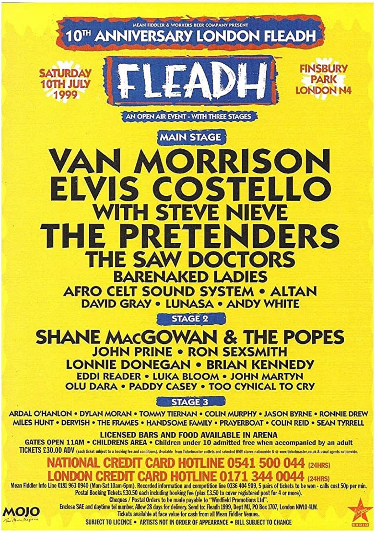 July 10, 1999 Finsbury Park, London, ENG | Concerts Wiki | Fandom