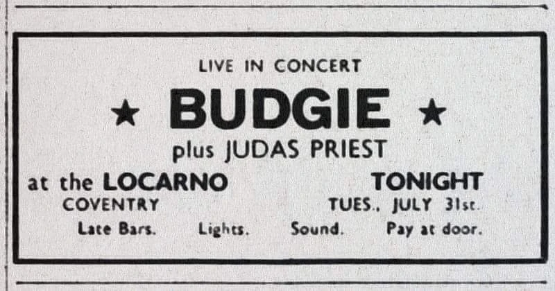 July 31, 1973 Locarno, Coventry, ENG | Concerts Wiki | Fandom
