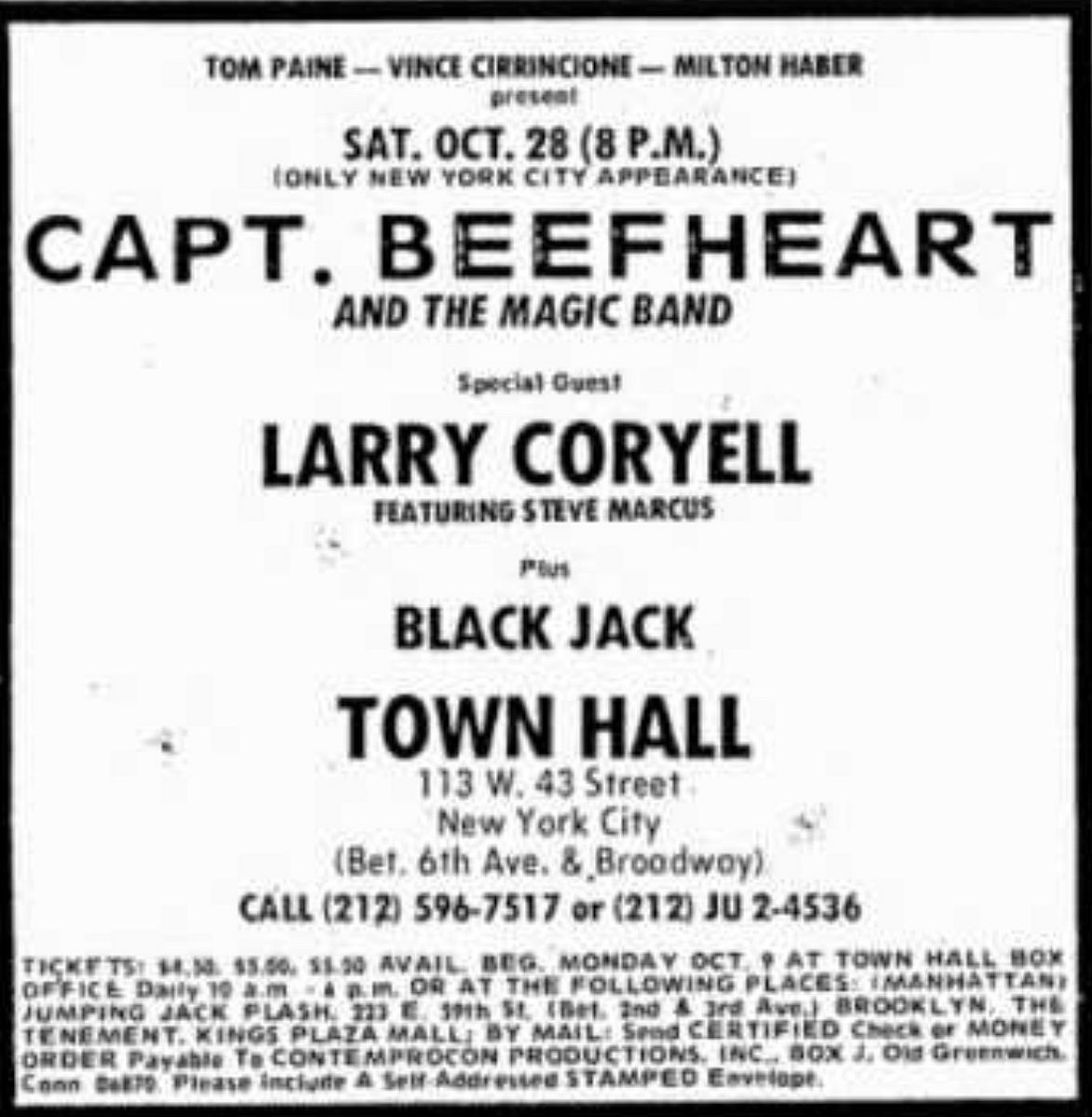 October 28, 1972 Town Hall, New York City, NY | Concerts Wiki | Fandom