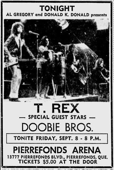 September 8, 1972 Pierrefonds Arena, Montreal, QC | Concerts Wiki | Fandom