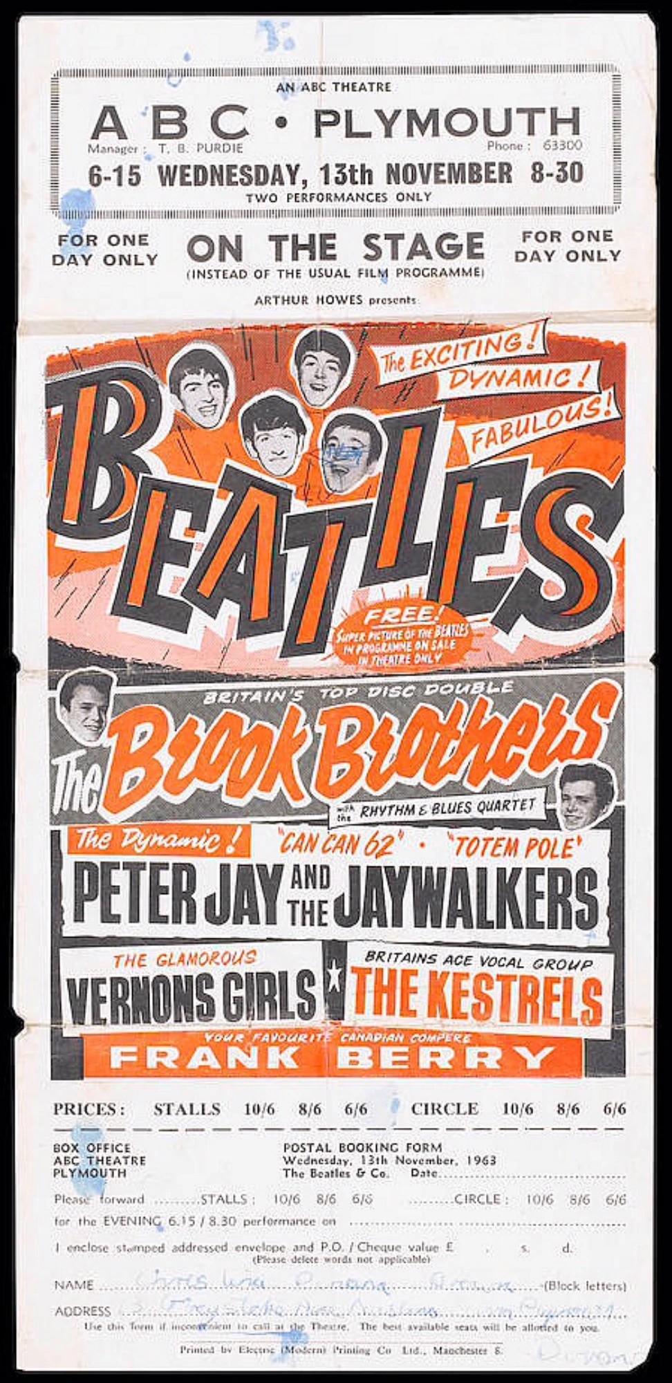 November 13, 1963 ABC, Plymouth, ENG | Concerts Wiki | Fandom