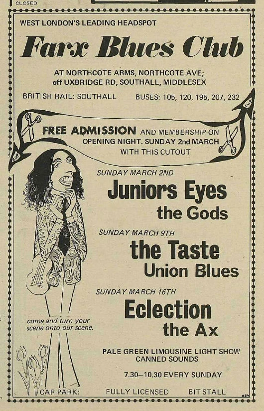 March 2, 1969 Farx Blues Club, Southall, ENG | Concerts Wiki | Fandom