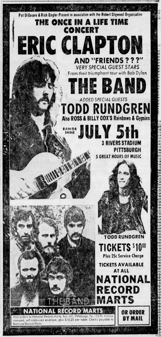 July 5, 1974 Three Rivers Stadium, Pittsburgh, PA | Concerts Wiki | Fandom