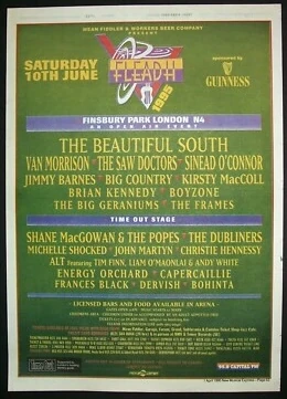 June 10, 1995 Finsbury Park, London, ENG | Concerts Wiki | Fandom