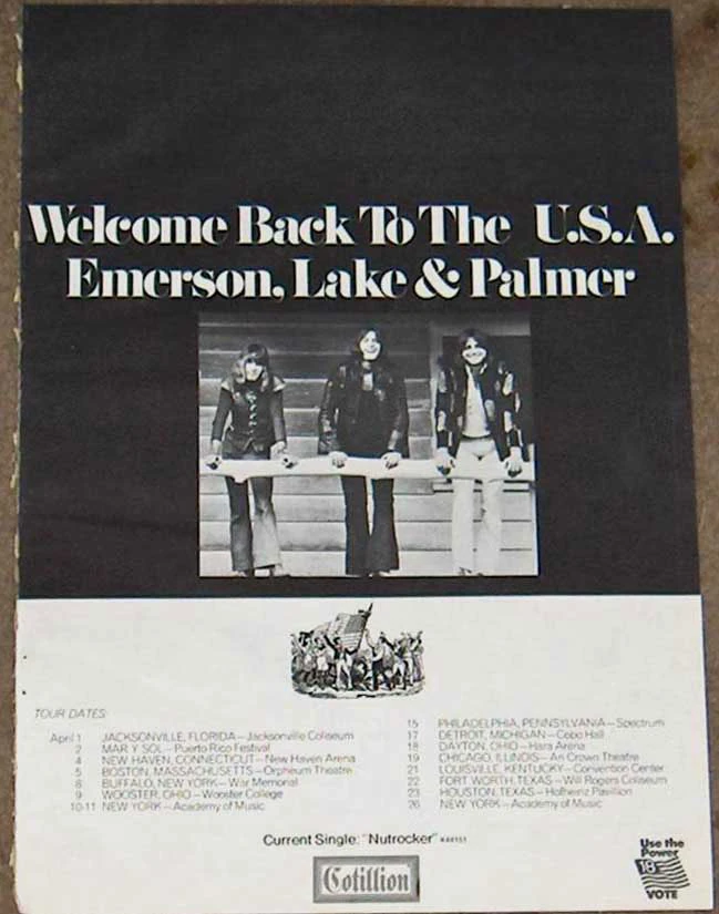 ELP US Tour April 1972 | Concerts Wiki | Fandom