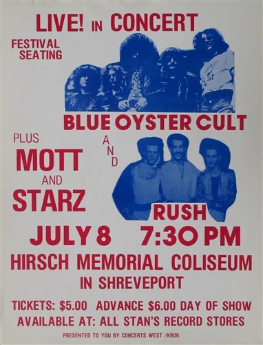 July 8, 1976 Hirsch Memorial Coliseum, Shreveport, LA | Concerts Wiki ...