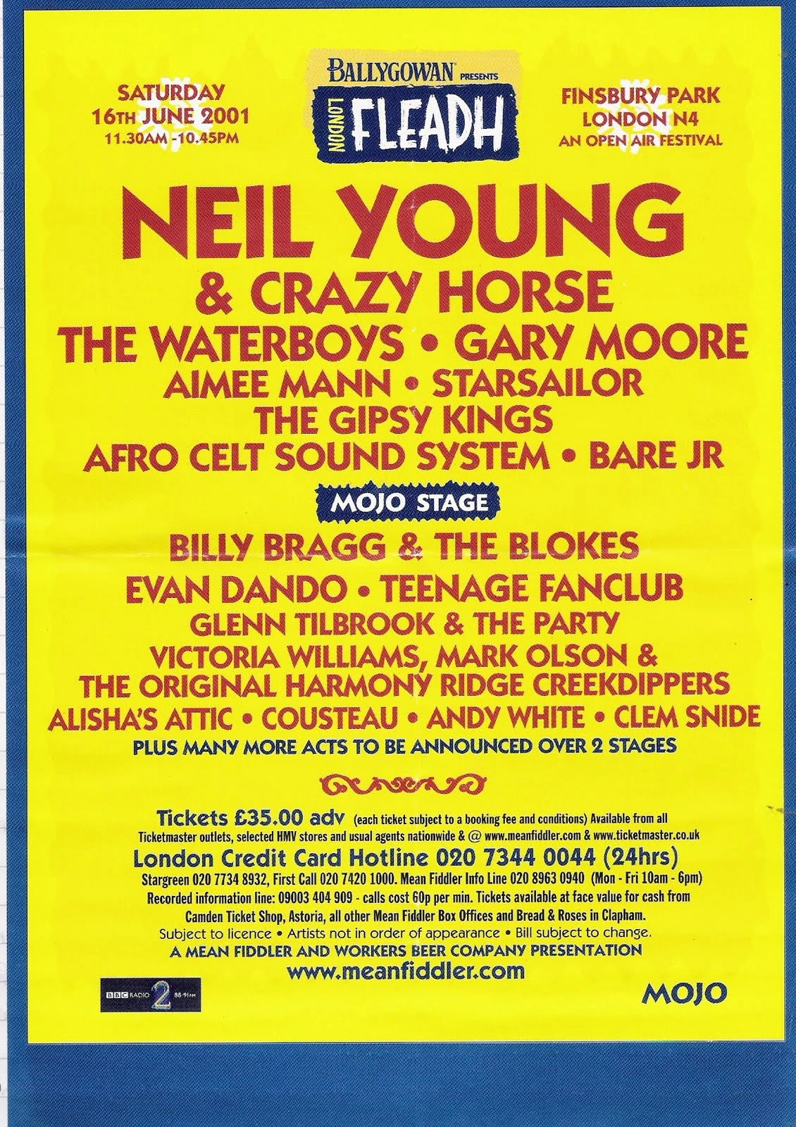 June 16, 2001 Finsbury Park, London, ENG | Concerts Wiki | Fandom