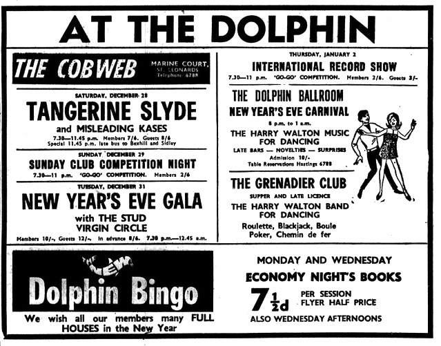 December 28, 1968 The Cobweb, Hastings, ENG | Concerts Wiki | Fandom