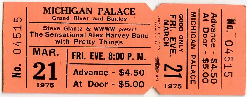 March 21, 1975 Michigan Palace, Detroit, MI | Concerts Wiki | Fandom