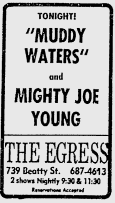 June 19-23, 1974 Egress, Vancouver, BC | Concerts Wiki | Fandom