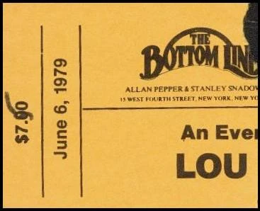 June 3-6, 1979 Bottom Line, New York City, NY | Concerts Wiki | Fandom