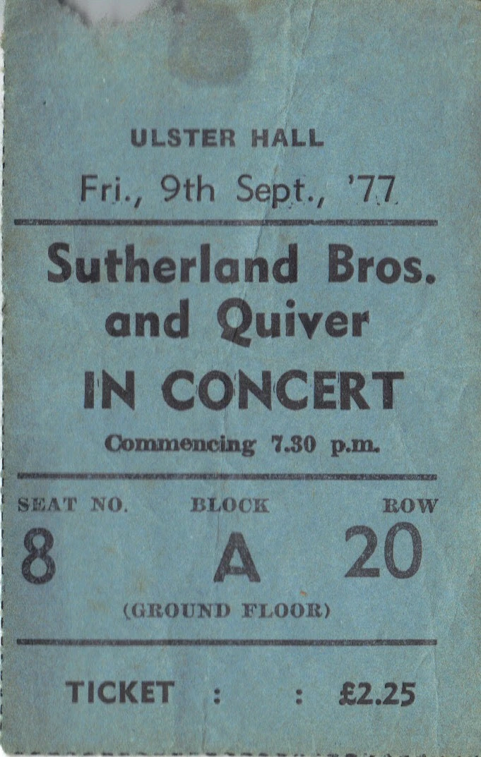 September 9, 1977 Ulster Hall, Belfast, NI | Concerts Wiki | Fandom