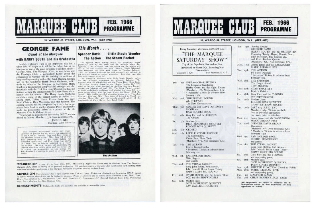 February 24, 1966 Marquee, London, ENG | Concerts Wiki | Fandom