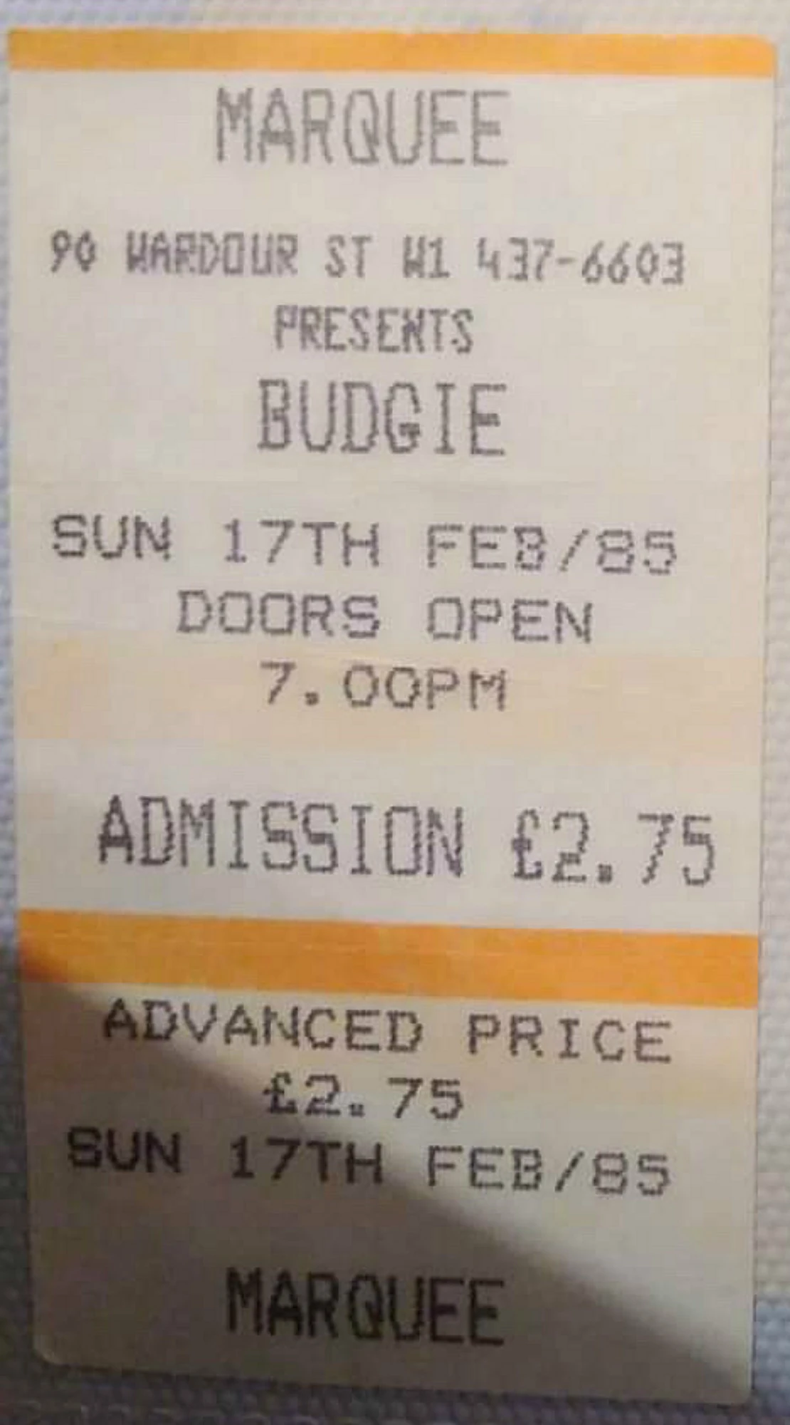 February 17, 1985 Marquee, London, ENG | Concerts Wiki | Fandom