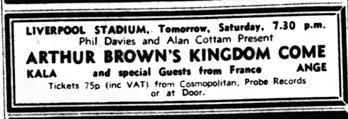 April 28, 1973 Liverpool Stadium, Liverpool, ENG | Concerts Wiki | Fandom