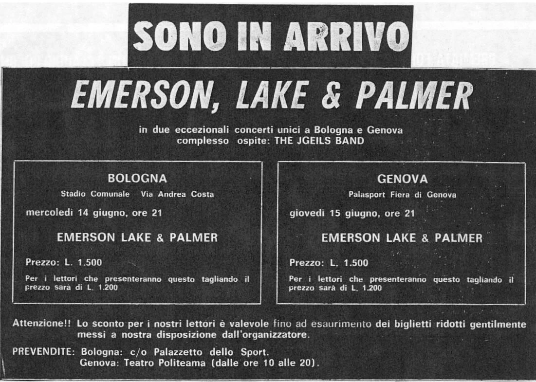 June 14, 1972 Stadio Comunale, Bologna, ITY | Concerts Wiki | Fandom