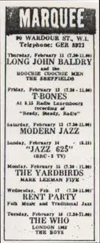 February 16, 1965 Marquee, London, ENG | Concerts Wiki | Fandom