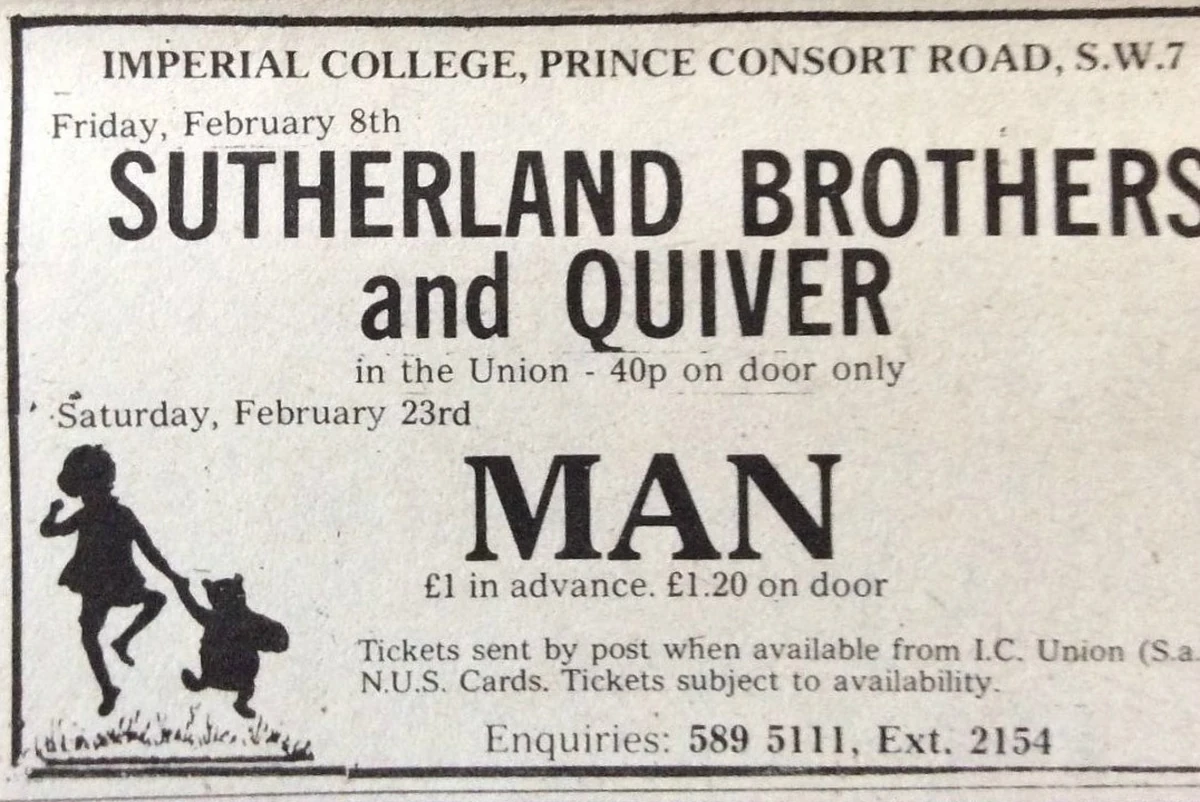 February 8, 1974 Imperial College, London, ENG | Concerts Wiki | Fandom